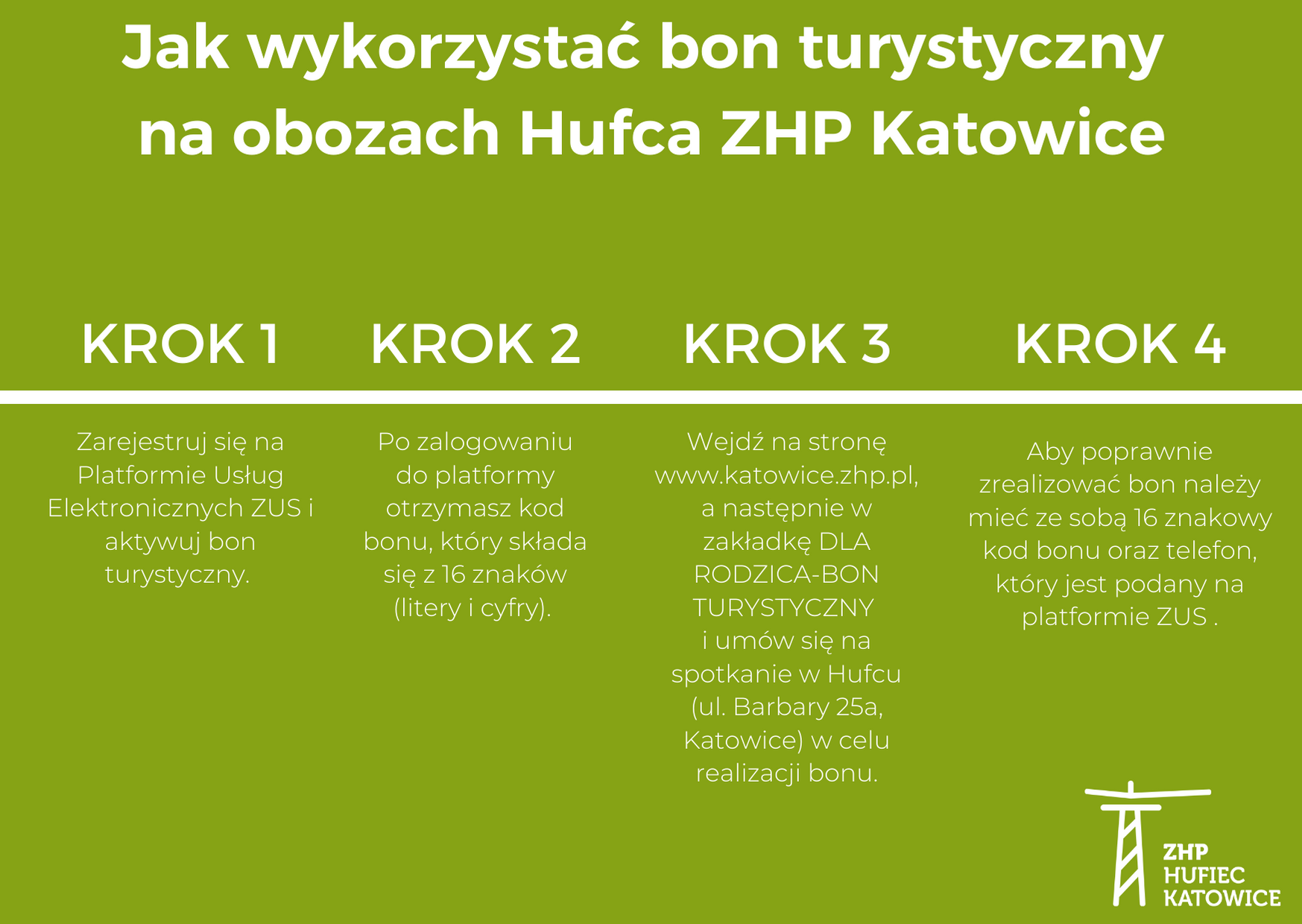 Bon turystyczny 2021 – Hufiec ZHP Katowice